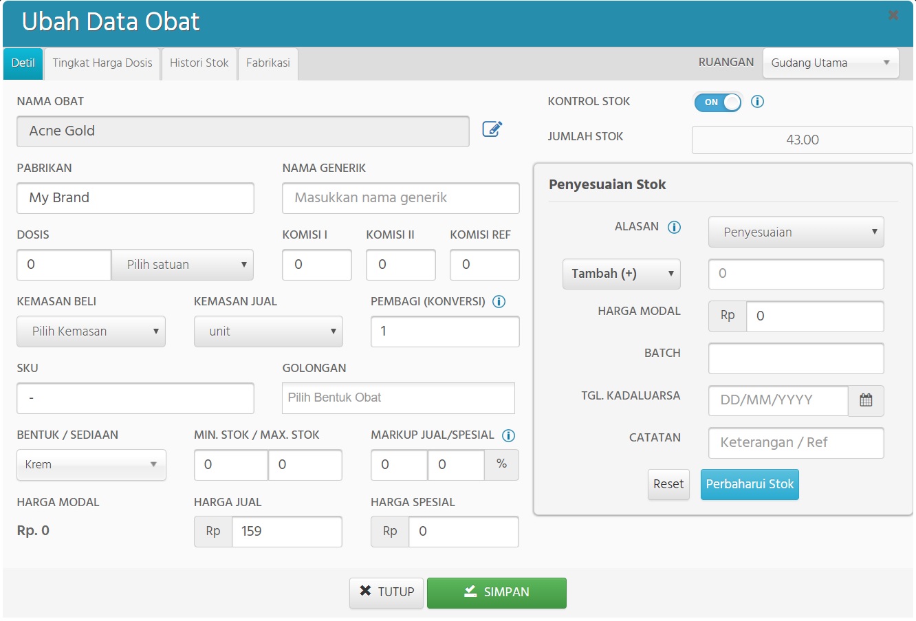 Cara Mengubah Data Produk – OmniCare Knowledge Base