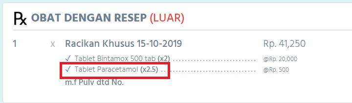 Pembulatan Jumlah untuk Pemotongan Stok Obat Racikan (Grup Produk ...